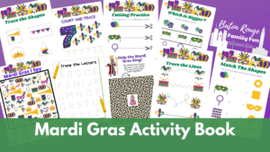 Mardi Gras Activity Book - Free Printable - Baton Rouge Family Fun