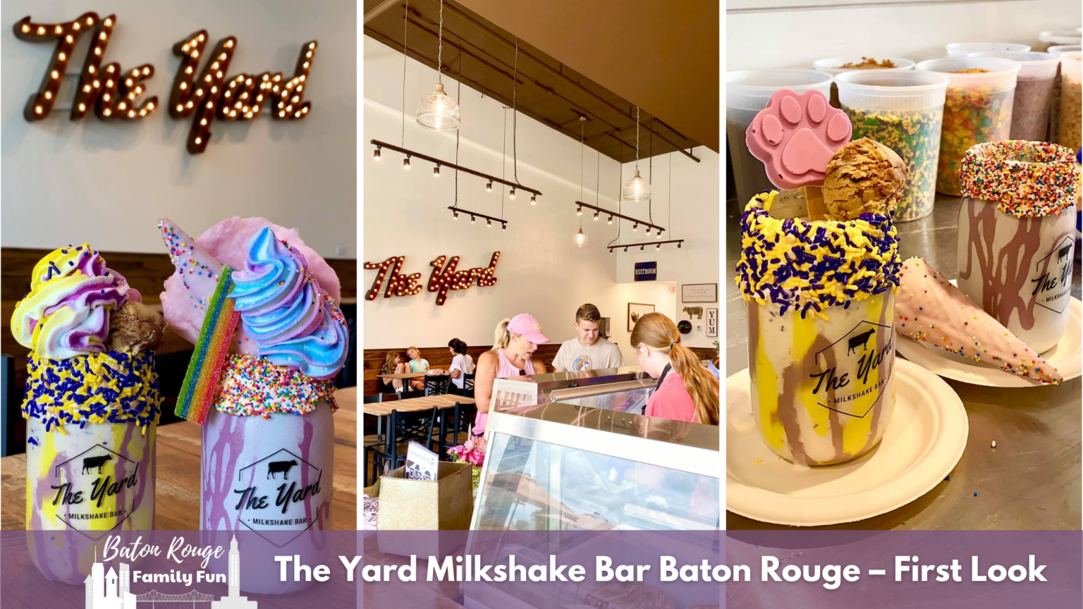 The Yard Milkshake Bar Baton Rouge - First Look