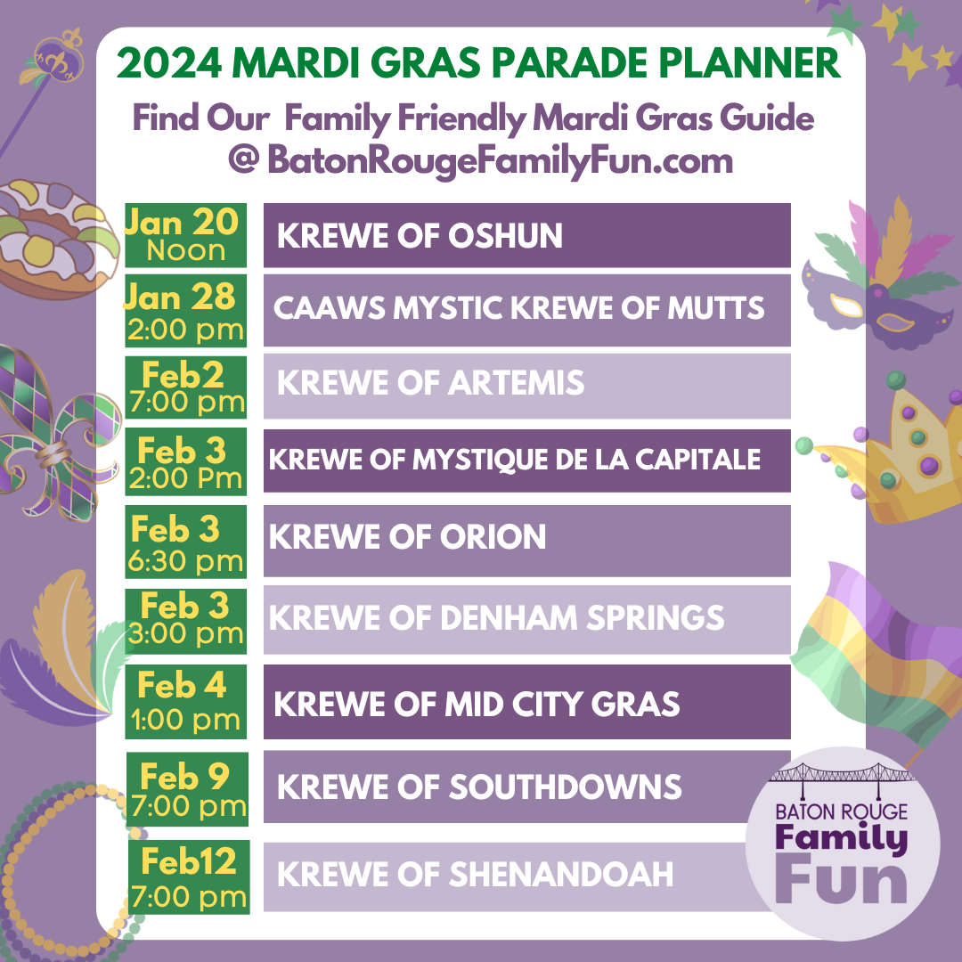 Mardi Gras 2023-4 - Baton Rouge Family Fun Mardi Gras 2023-4 - Baton Rouge Family Fun